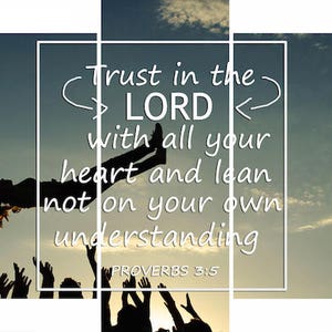 Proverbs 3:5 #2 NIV Trust in the Lord With All Your Heart Scripture Art ...