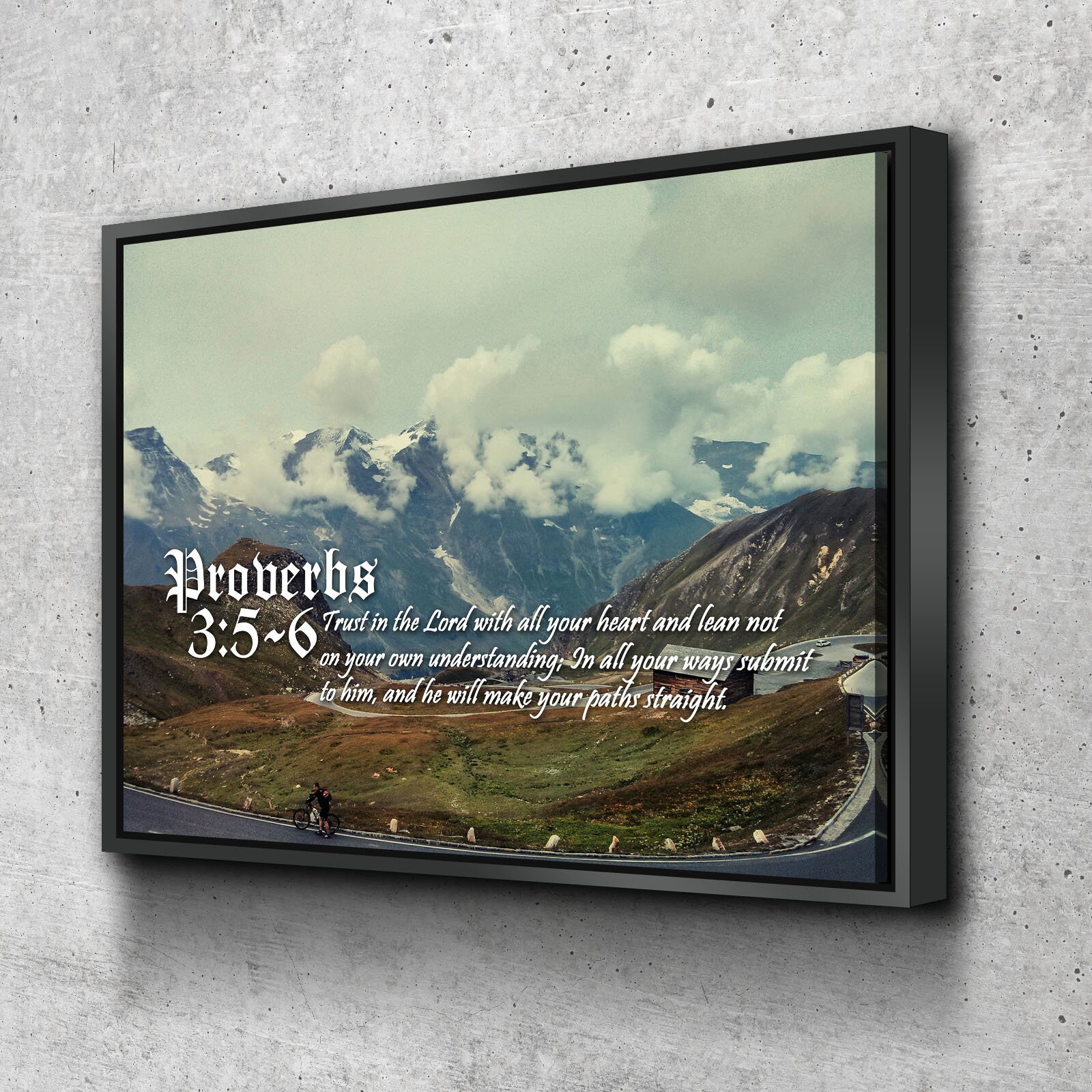 Proverbs 3:5-6 52 NIV Trust in the Lord Bible Verse Canvas | Etsy