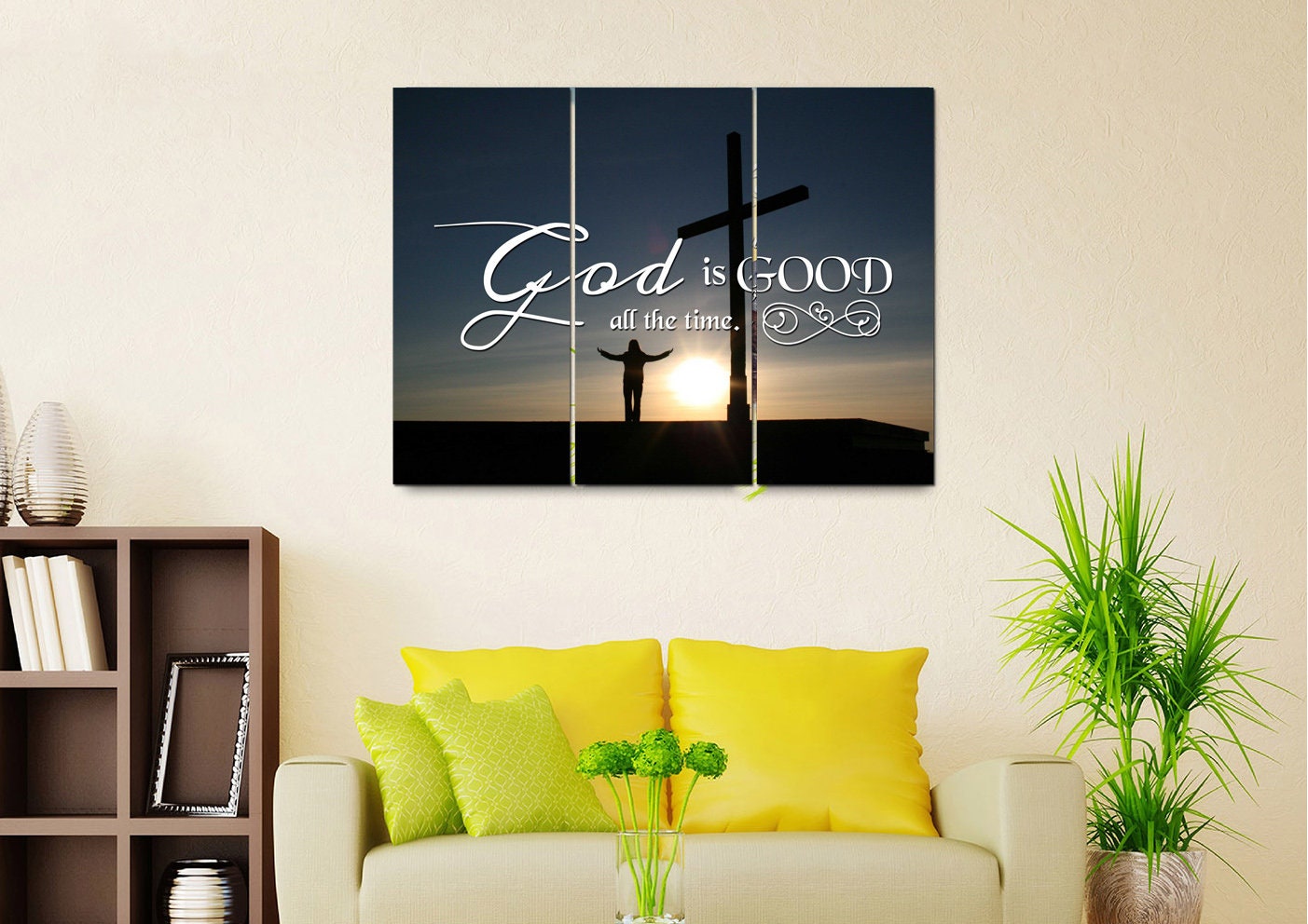 God is Good All the Time Bible Christian Quotes Wall Art | Etsy