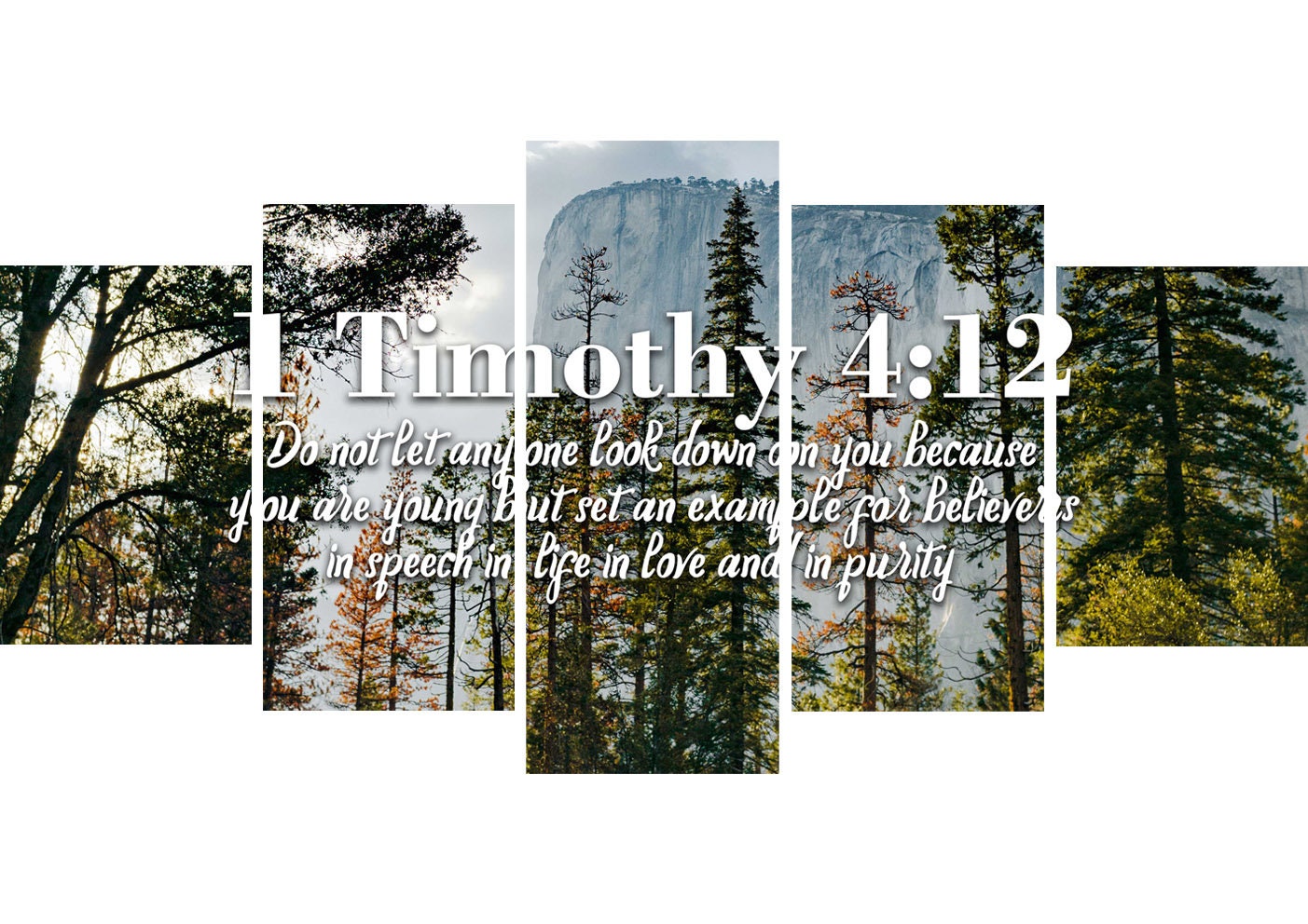 1 Timothy 4:12 Don’t Let Anyone Look Down on You Because You Are Young ...