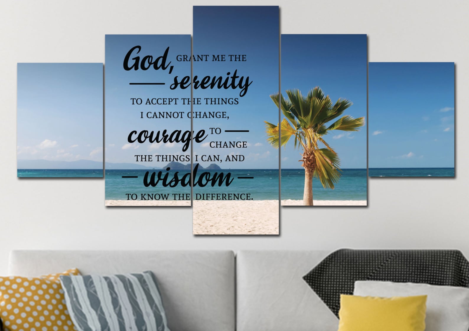 Serenity Prayer 21 Wall Art Canvas Print Framed Wall Hanging | Etsy