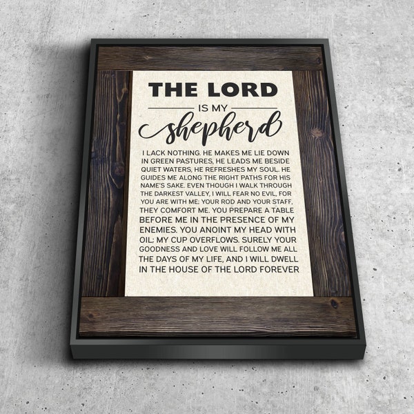 Psalm 23 Niv Frame Art - Etsy