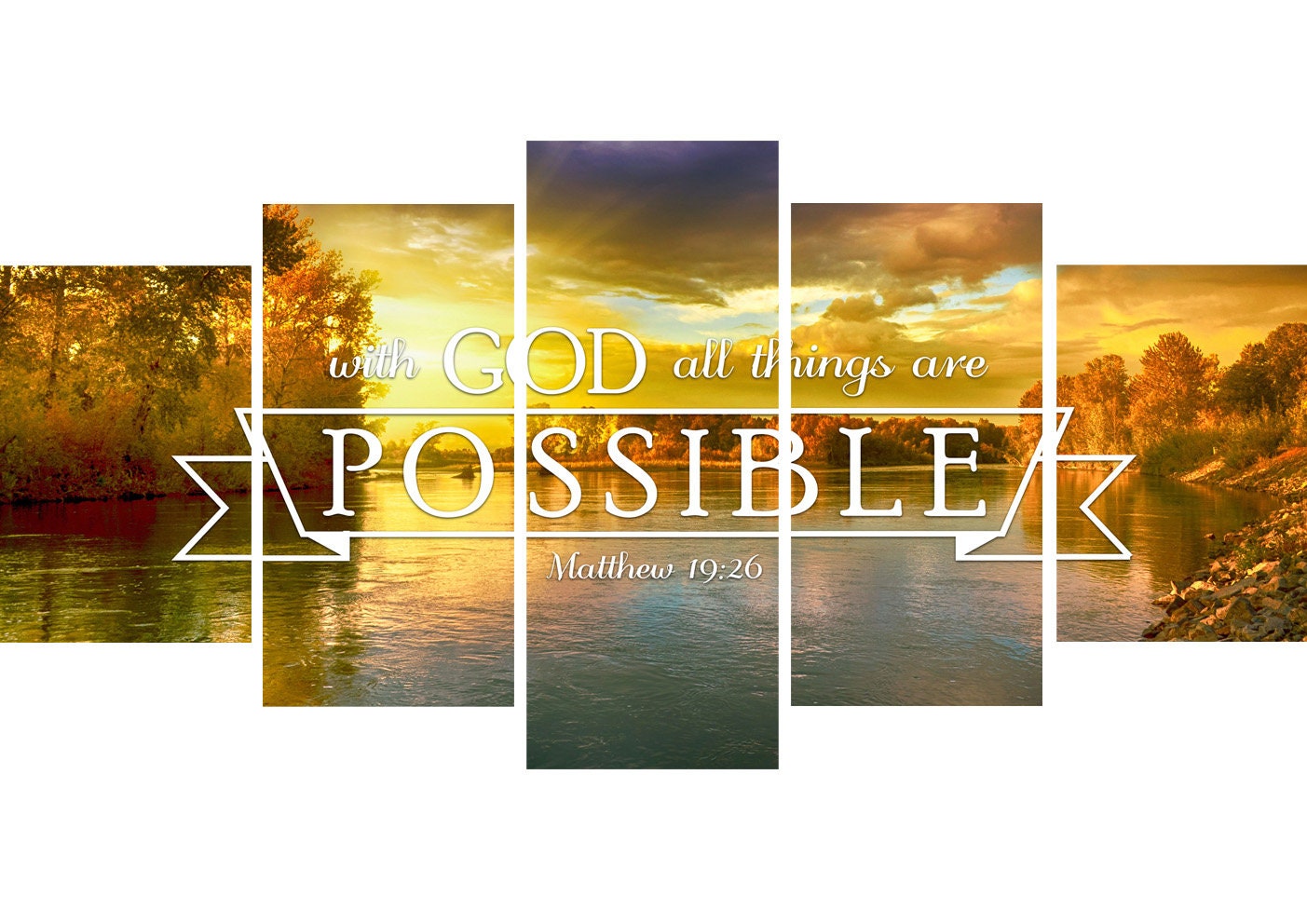 Matthew 19:26 With God All Things Are Possible Bible Verse - Etsy