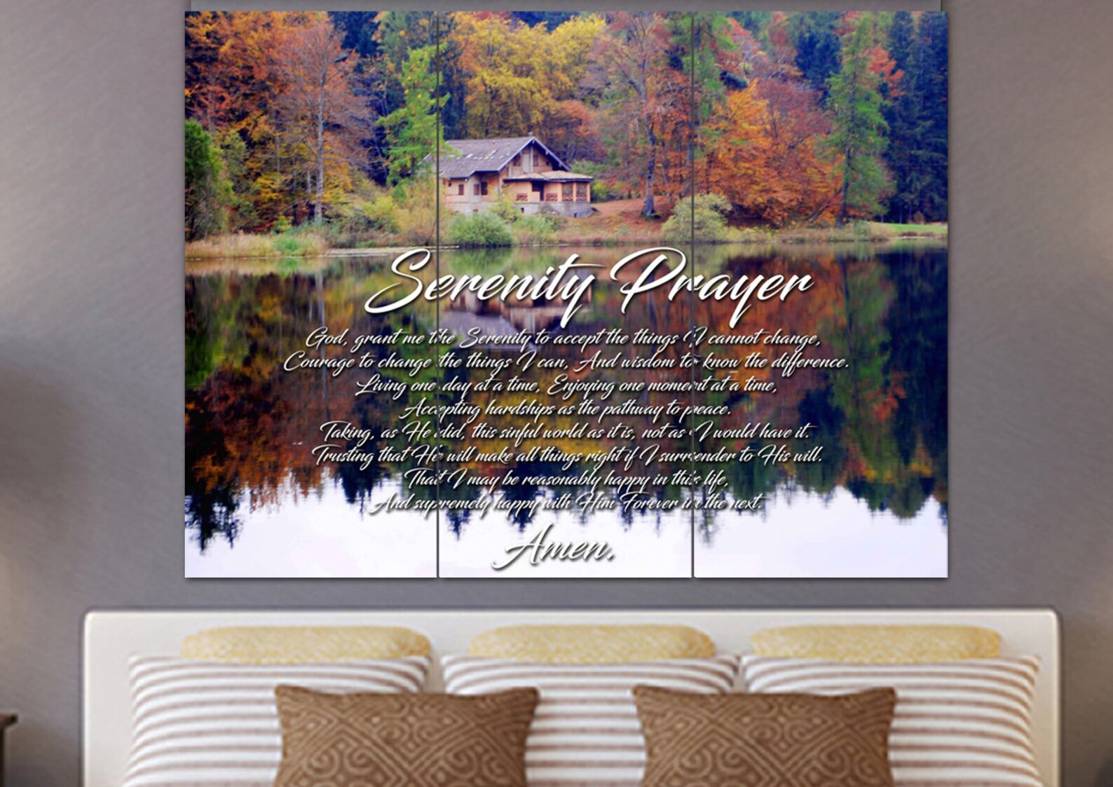 Serenity Prayer 15 Wall Art Canvas Print Framed Wall Hanging | Etsy