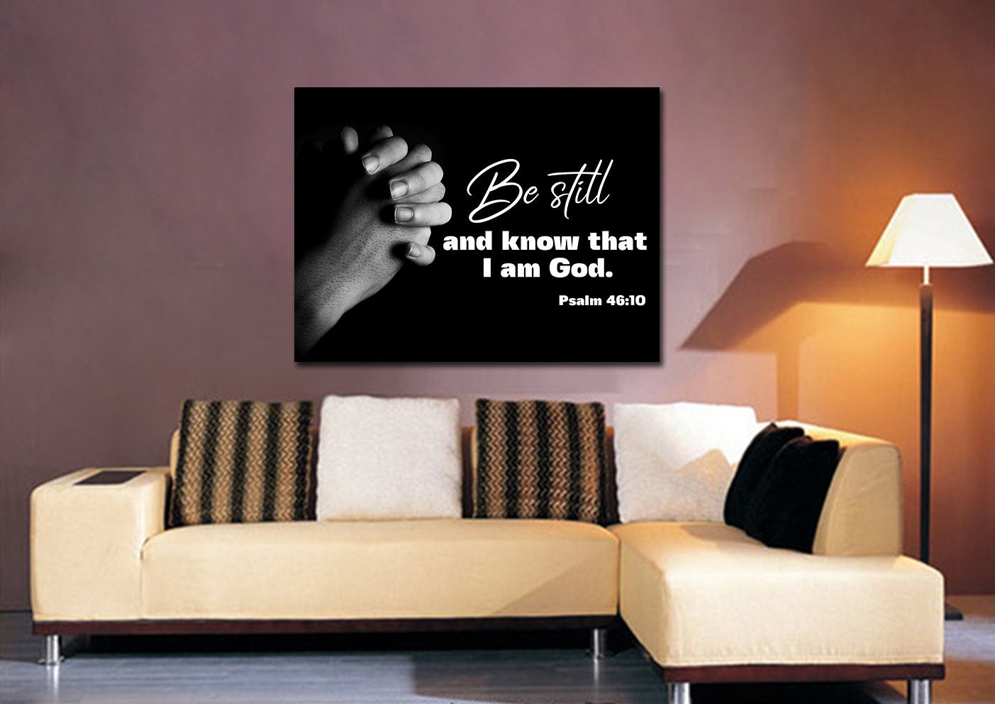 Praying Hands #9 & 'be Still and Know I Am God' Wall Art Canvas | Be ...