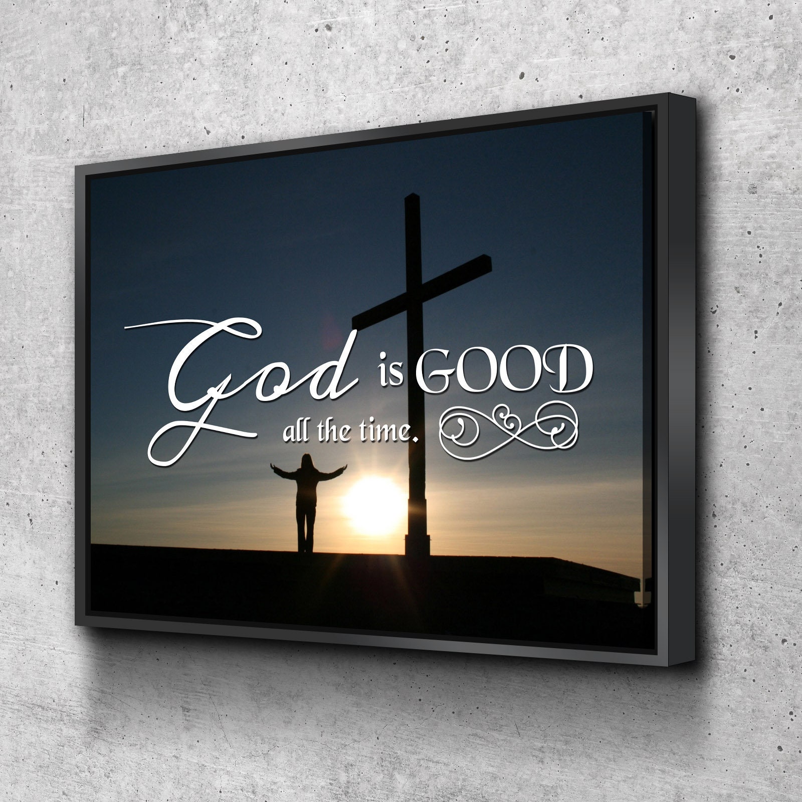 God is Good All the Time Bible Christian Quotes Wall Art | Etsy