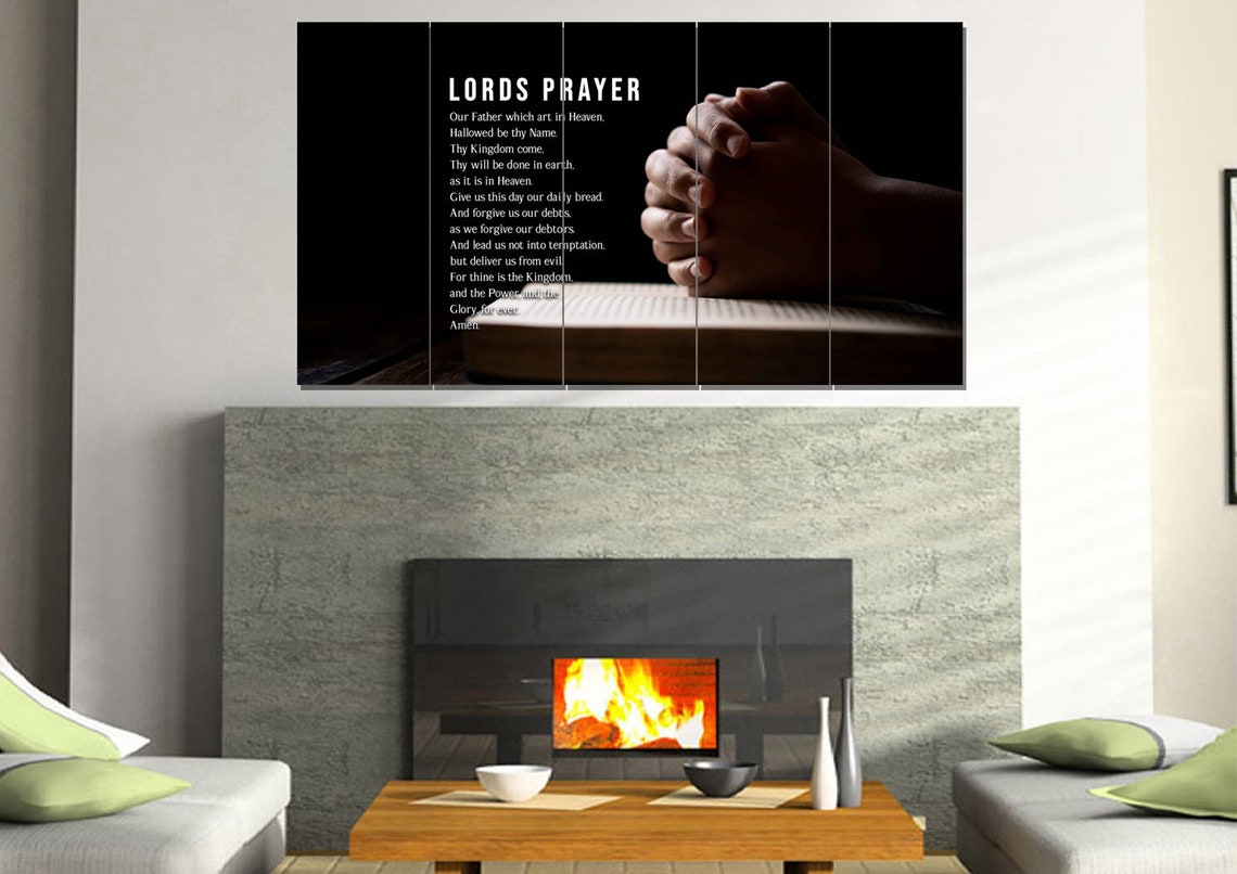 Praying the the Lords Prayer Wall Art 13 Hanging Framed - Etsy