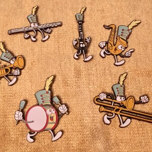 Clarinet Hard Enamel Pin Music Marching Band Cute Fun Geeky SUPER GEEK ...