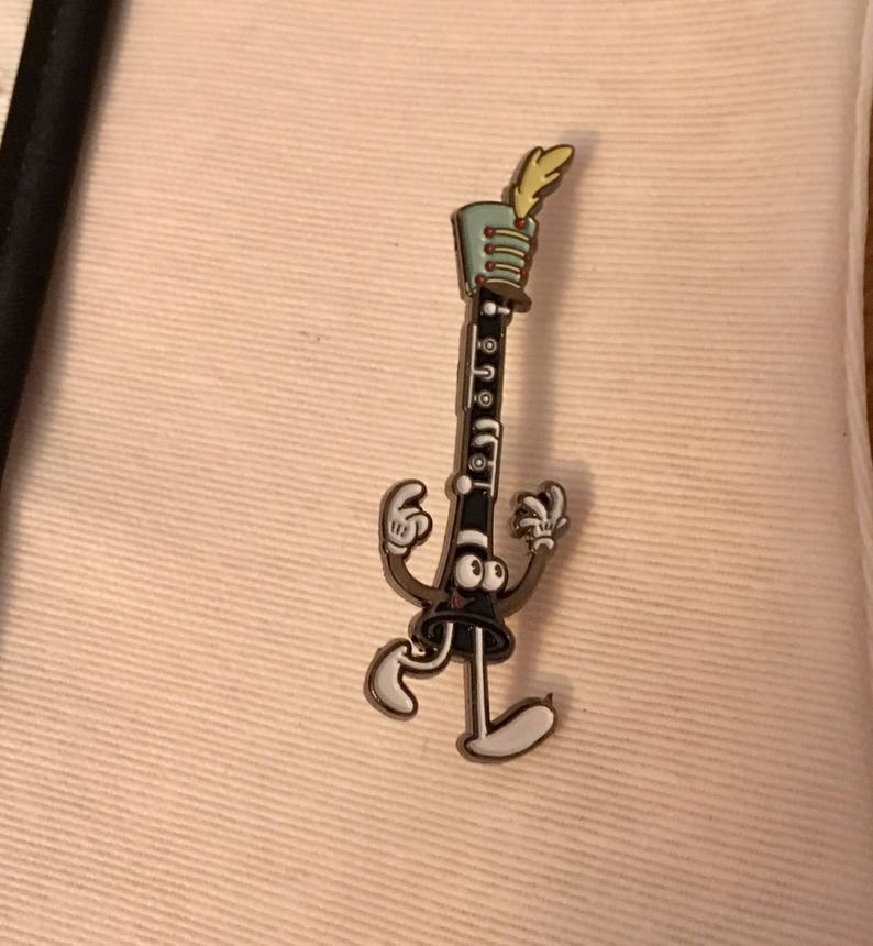 Clarinet Hard Enamel Pin Music Marching Band Cute Fun Geeky SUPER GEEK ...