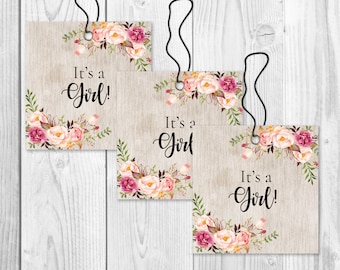 Its a Girl Tags | Etsy