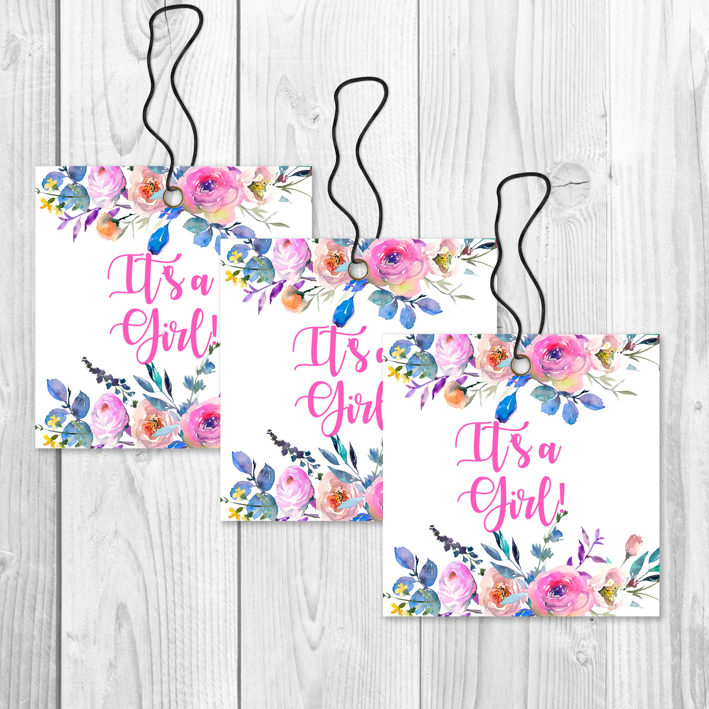 Its a girl tags its a girl tag nail polish tag its a girl | Etsy