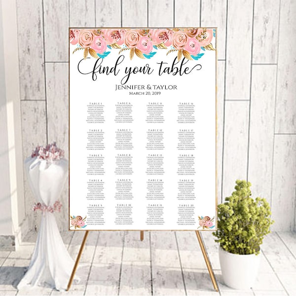 Seat Assignment Board for Wedding - Etsy