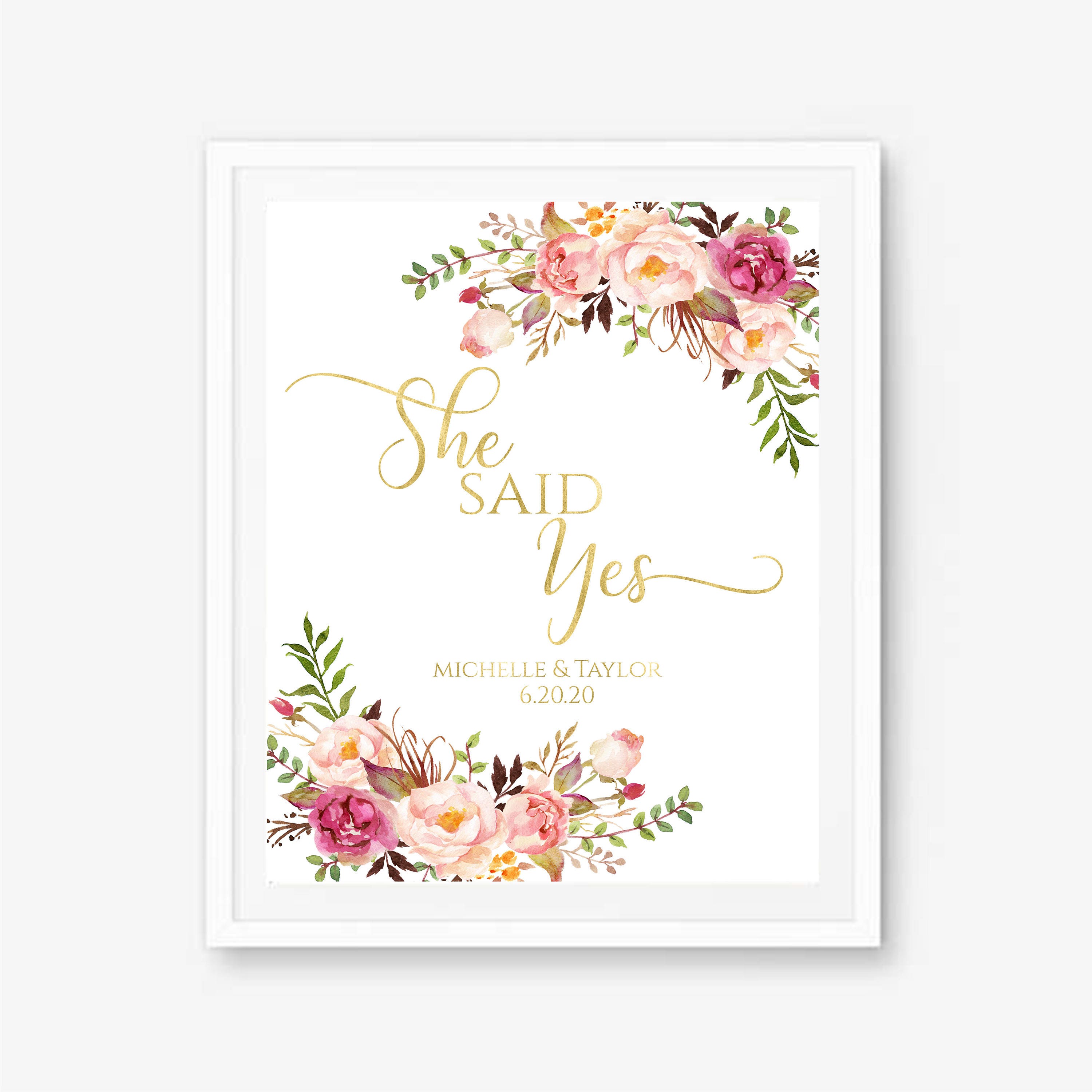 She Said Yes She Said Yes Banner She Said Banner She Said - Etsy