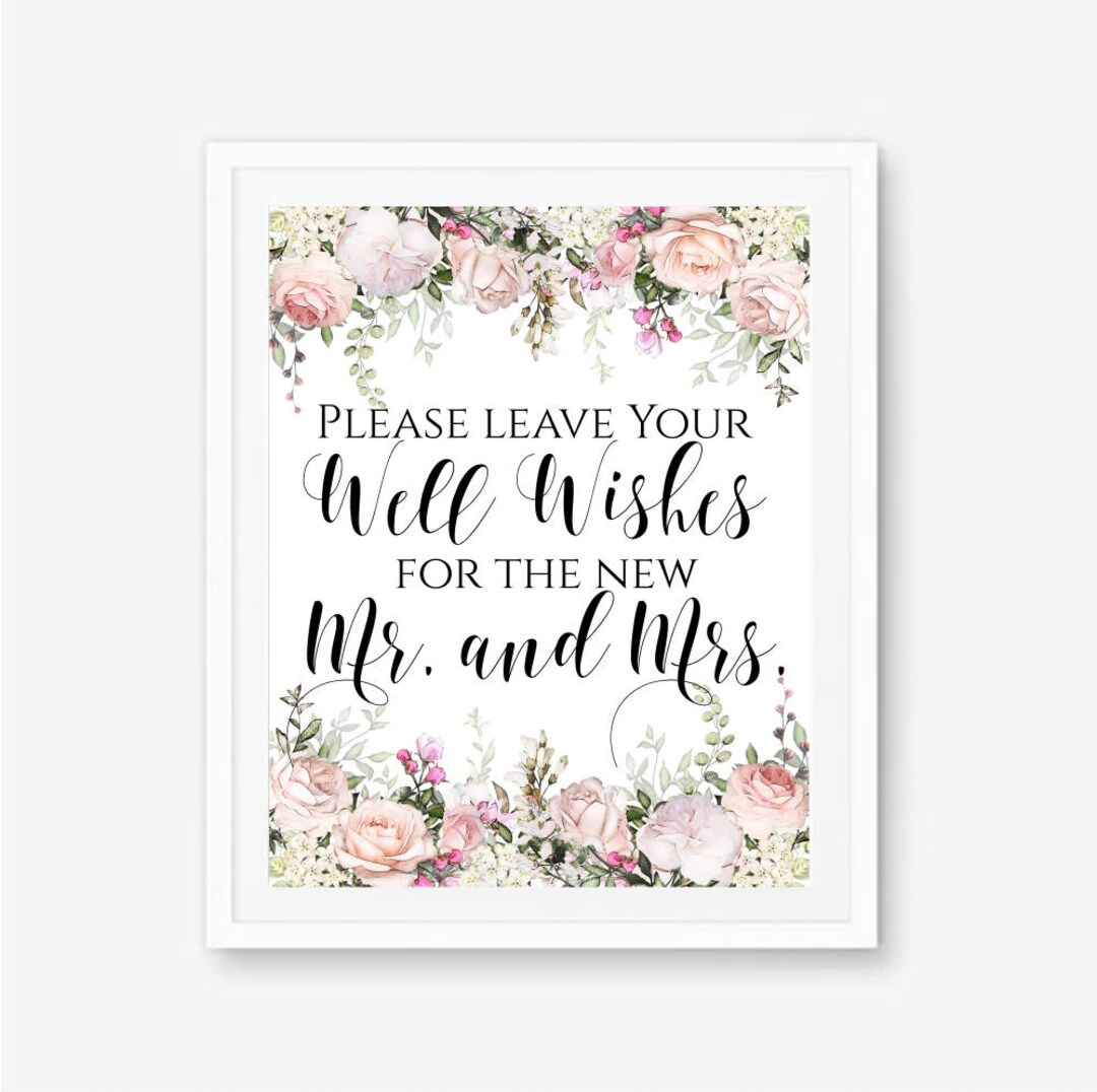 Please Leave Leave Your Wishes Please Leave Wishes Well - Etsy