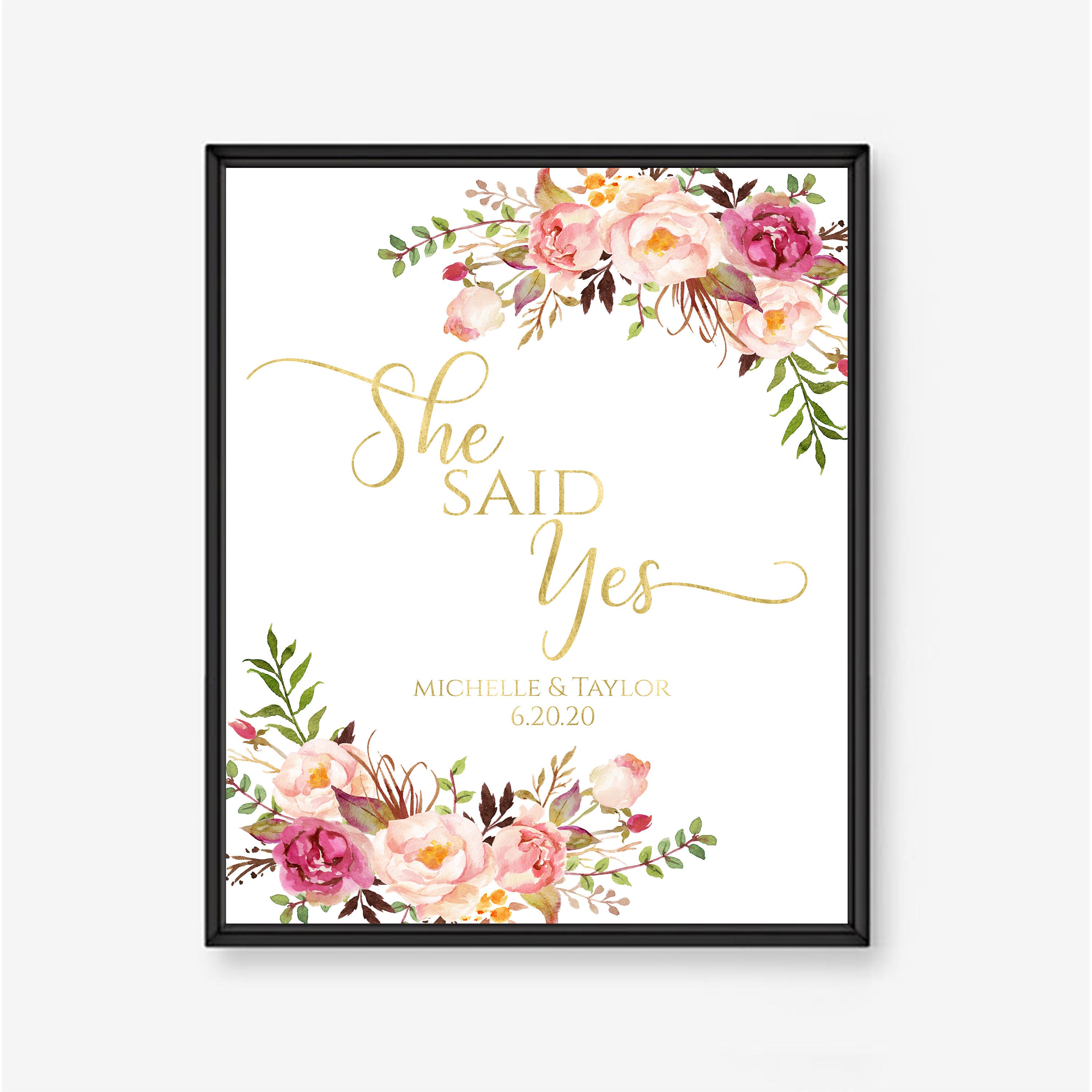 She Said Yes She Said Yes Banner She Said Banner She Said - Etsy