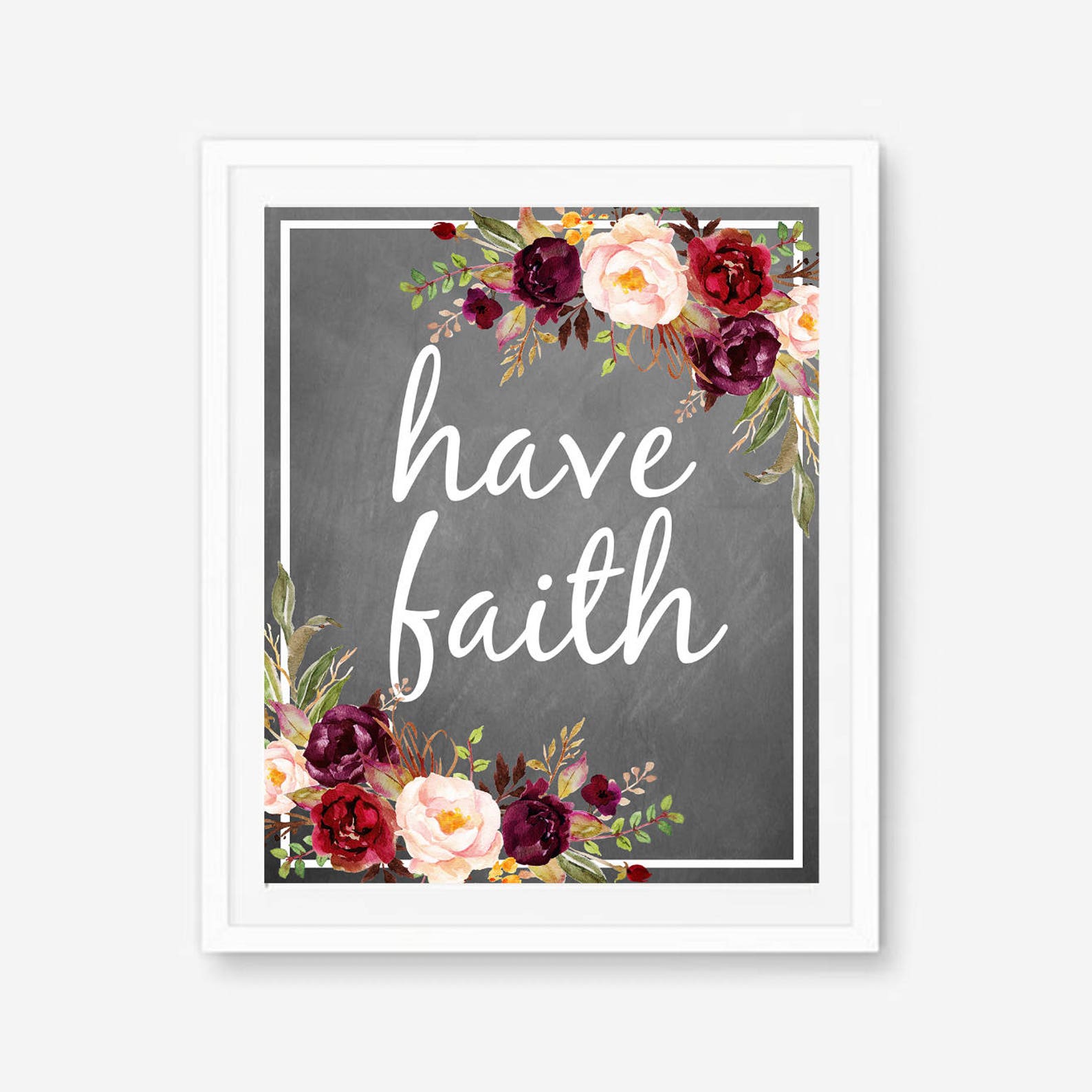 Have Faith Have Faith Print Faith Quote Faith Quotes to | Etsy