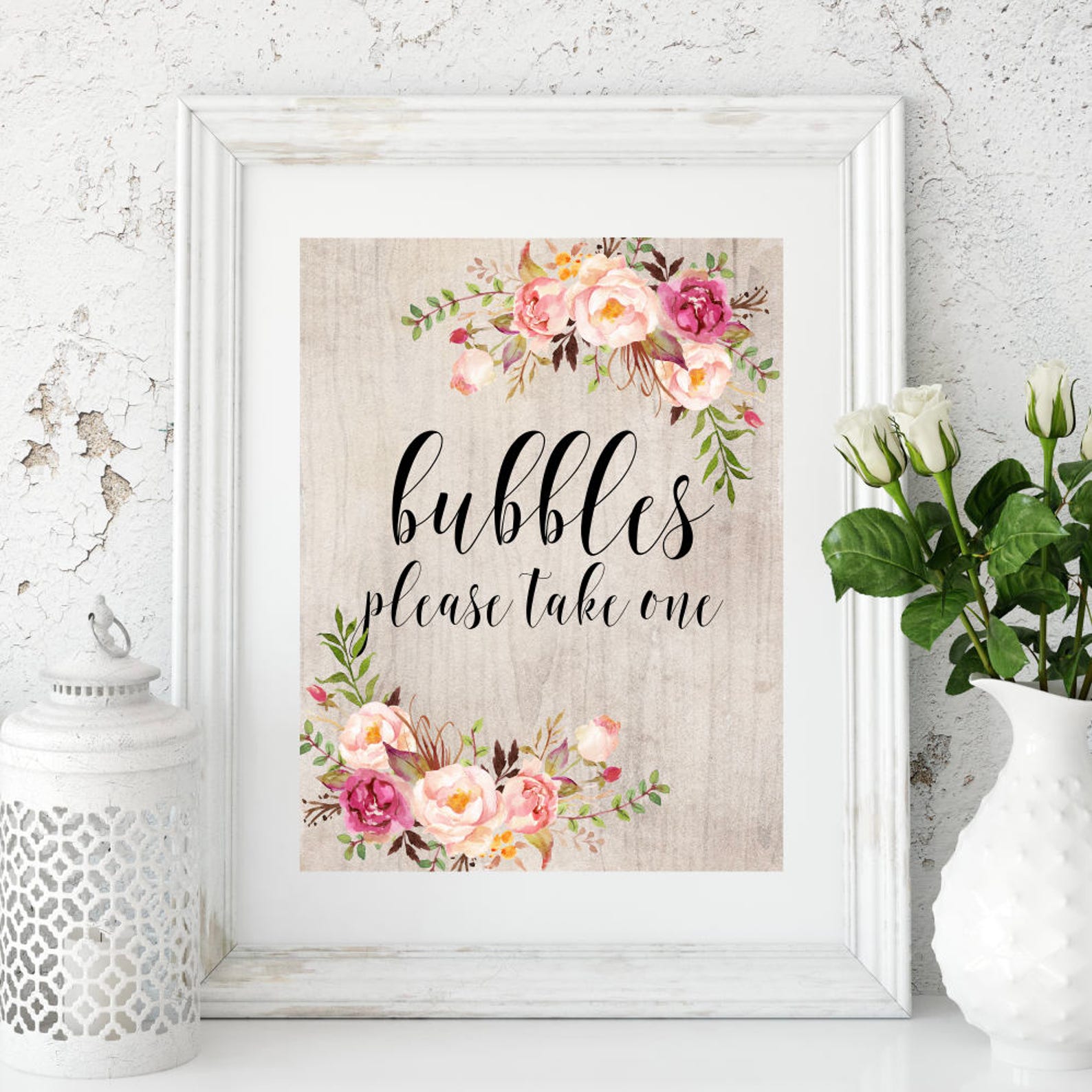 Bubble Sign Wedding Bubbles Please Take One Bubbles Please - Etsy