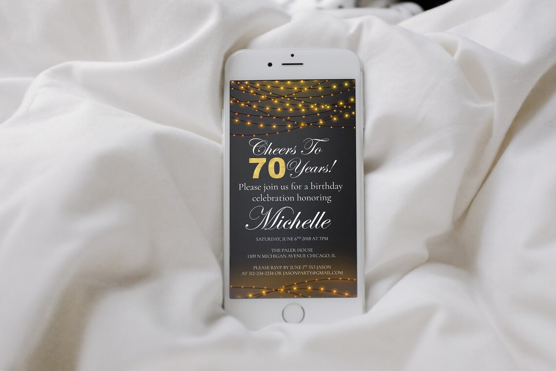 Digital Invitation Email Invitation Electronic Invite | Etsy