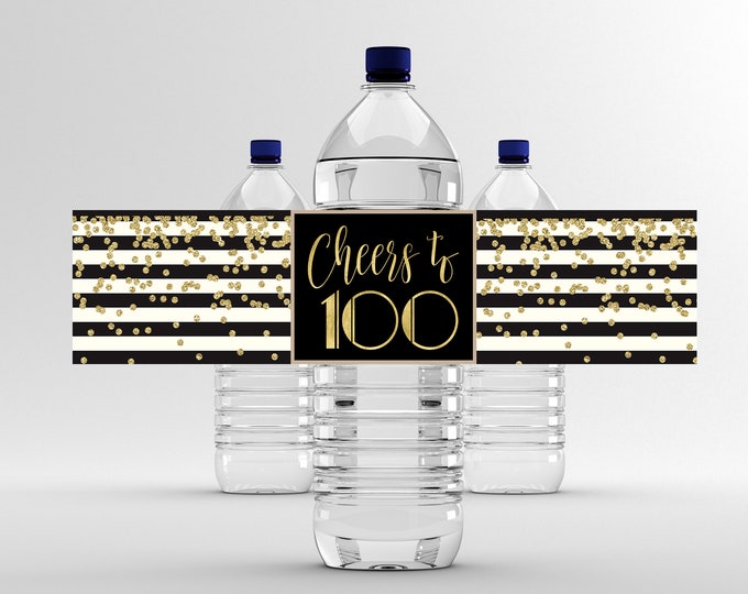 Cheers to 100 Years, 100th Birthday Party, 100th Birthday Decor, 100th ...