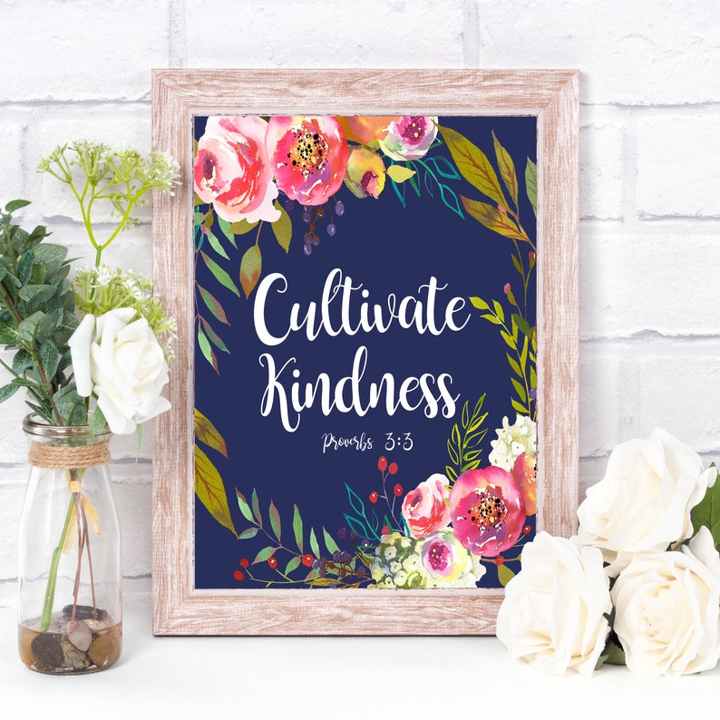 Cultivate Kindness Proverbs 3 Sign Act of Kindness - Etsy