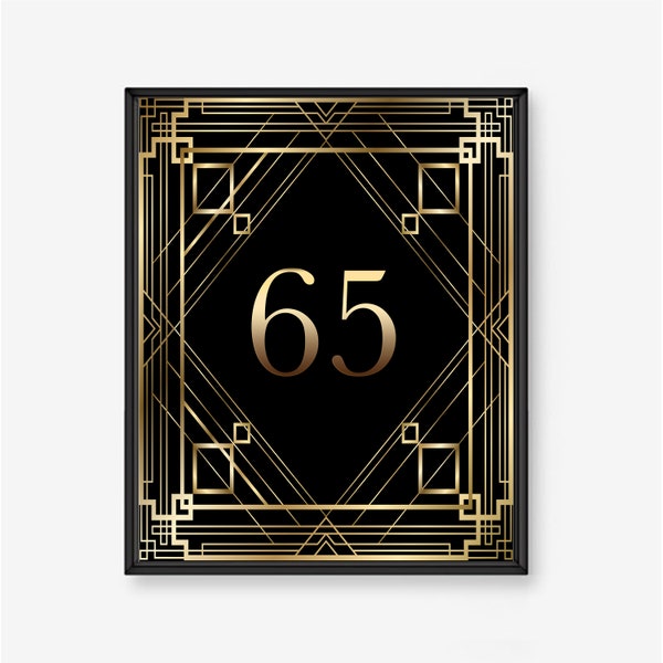 Happy 65th Anniversary Sign Poster - Etsy