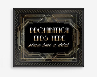 Prohibition Era Sign - Etsy