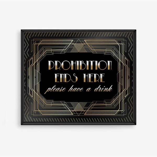 Prohibition Era Sign - Etsy