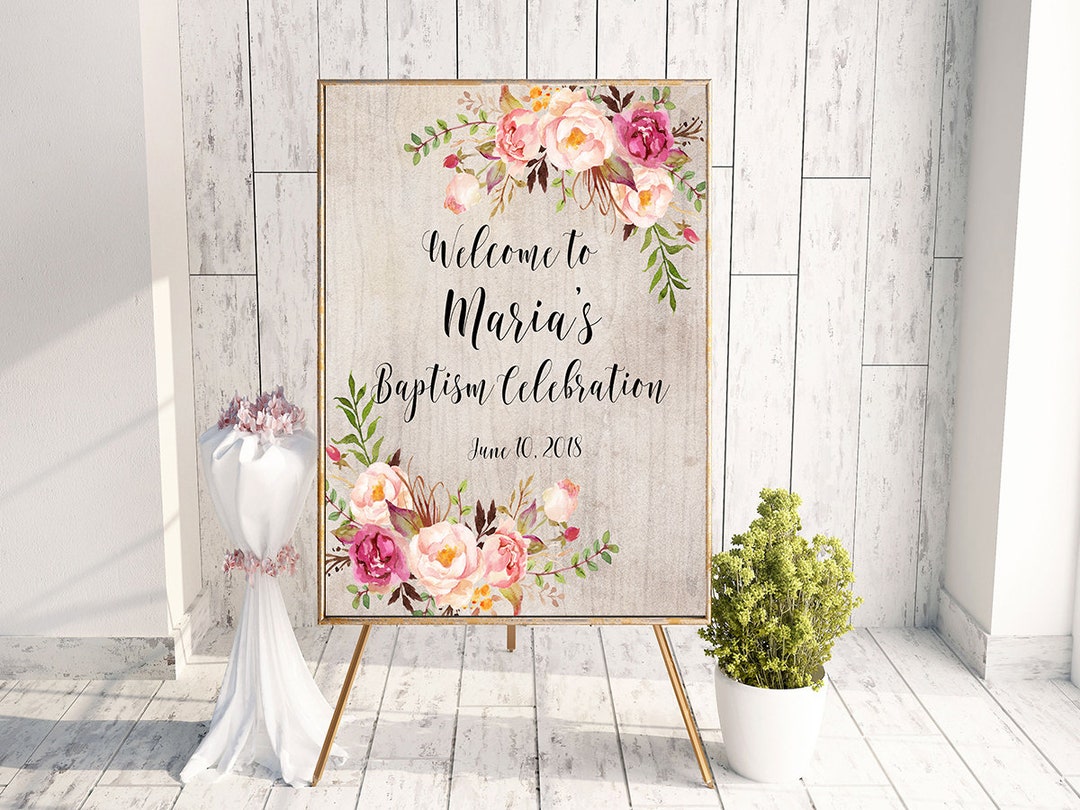 Baptism Welcome Sign, Baptism Celebration, Baptism Welcome, Baptism ...