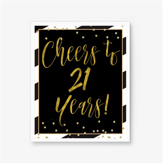 21st Birthday Sign Adult Birthday Sign 21 Years Sign 21st - Etsy