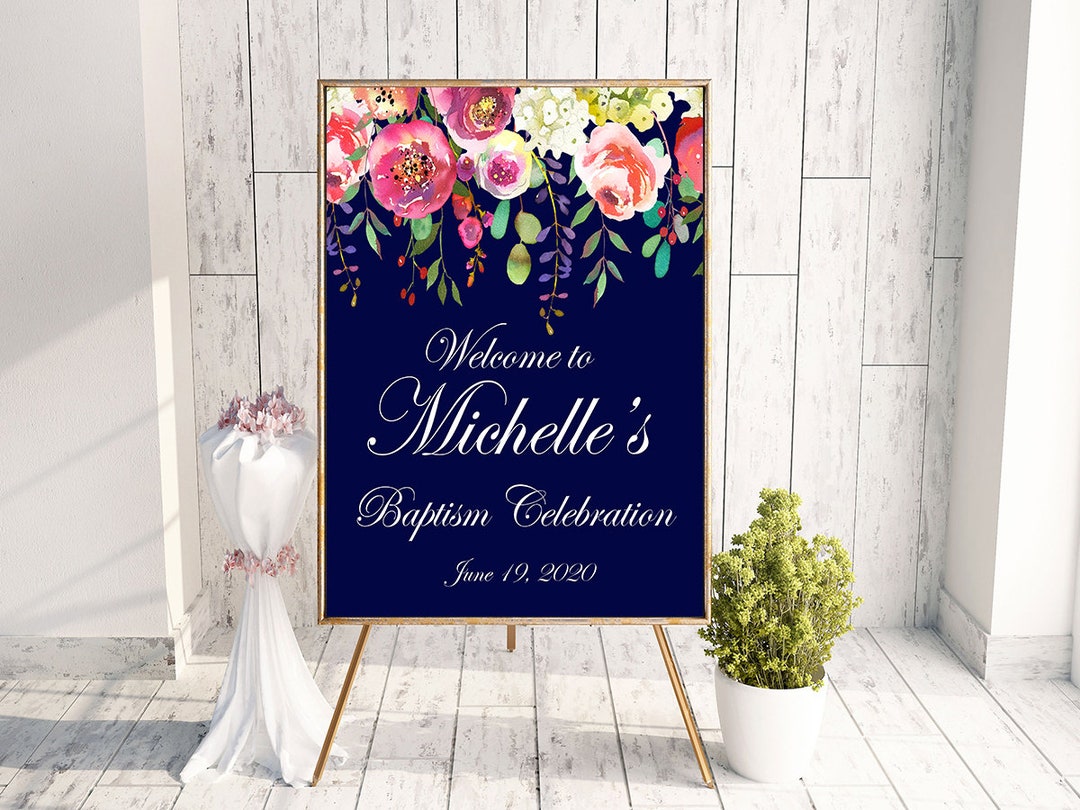 Baptism Welcome Sign Baptism Celebration Baptism Welcome - Etsy