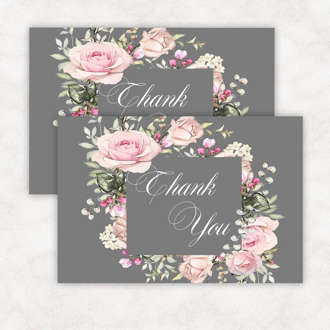Boho Thank You Boho Thank You Card Bohemian Thank You Boho - Etsy