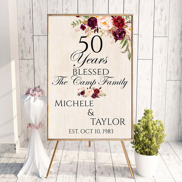 50 Years Blessed - Etsy