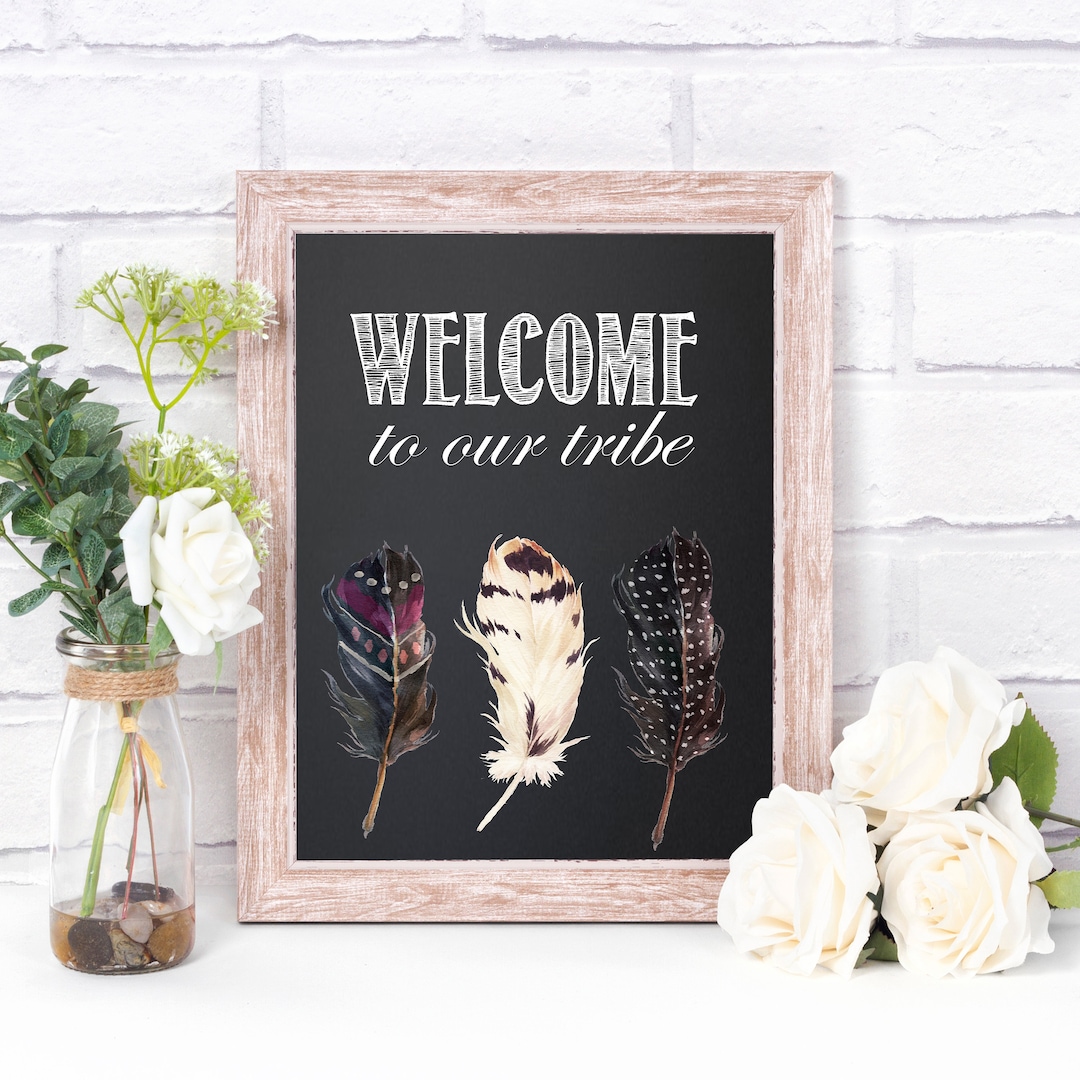 Welcome to Our Tribe Tribe Family Welcome Print Quote - Etsy