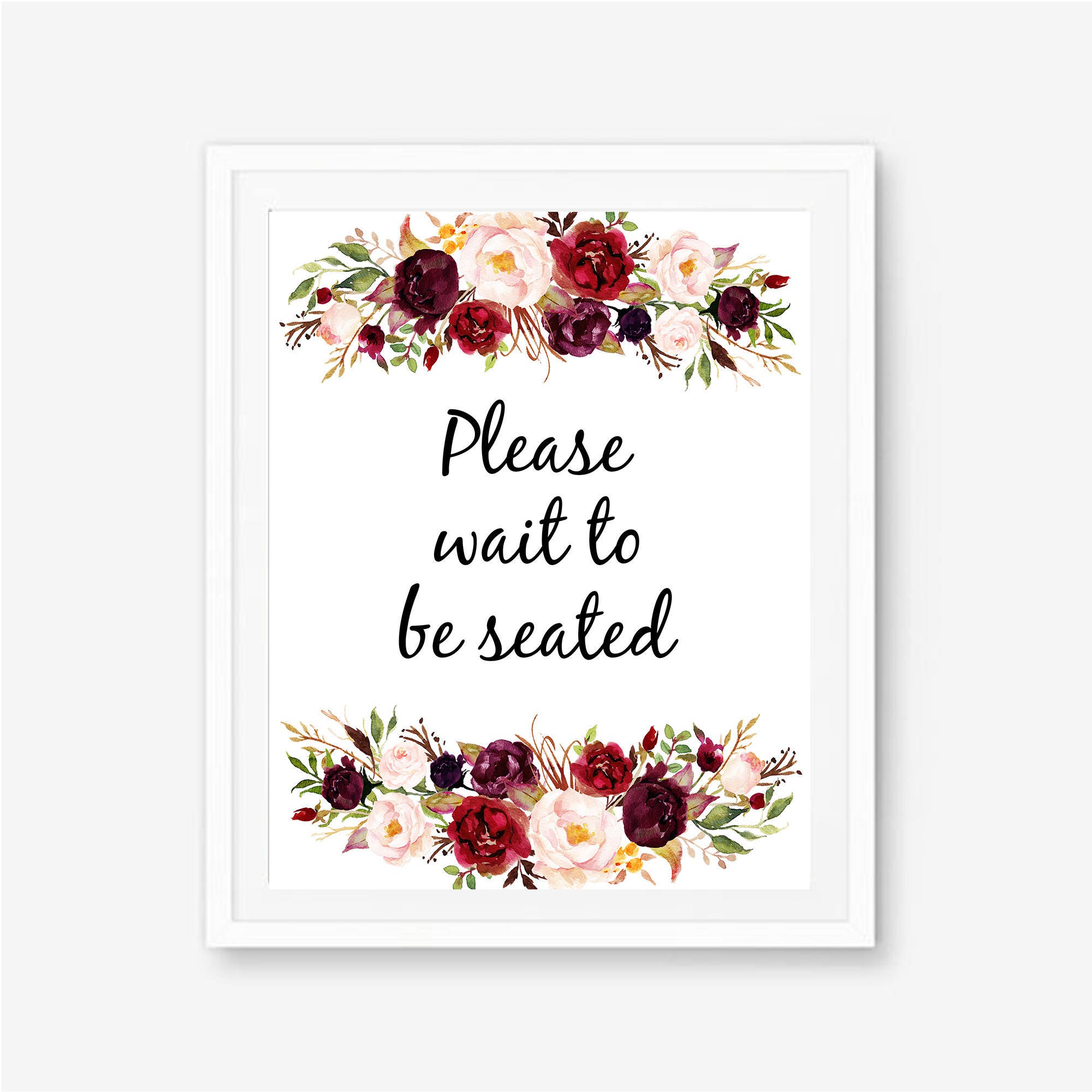 Please Wait Wait to Be Seated Please Be Seated to Be - Etsy UK