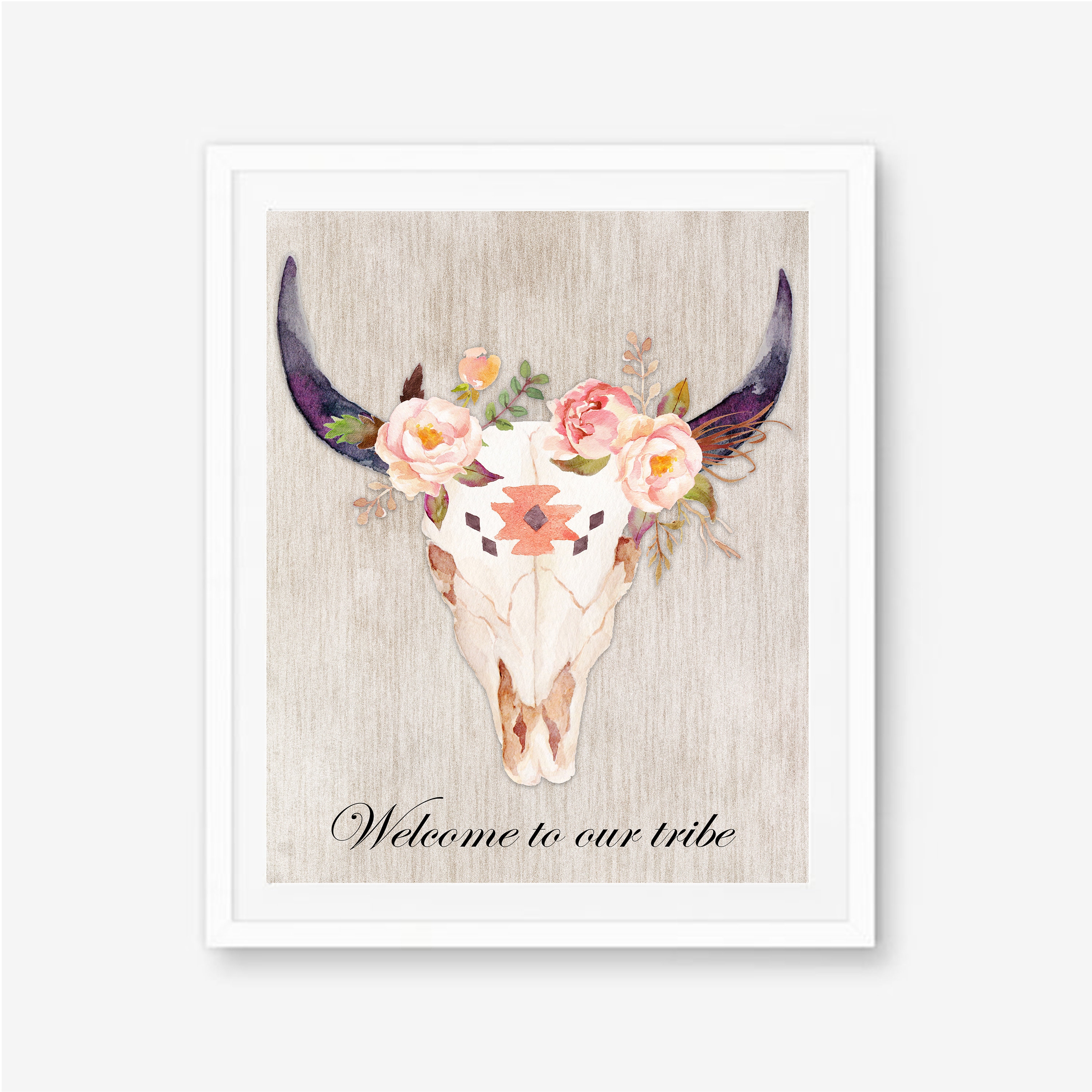Welcome to our tribe tribe family welcome print quote | Etsy
