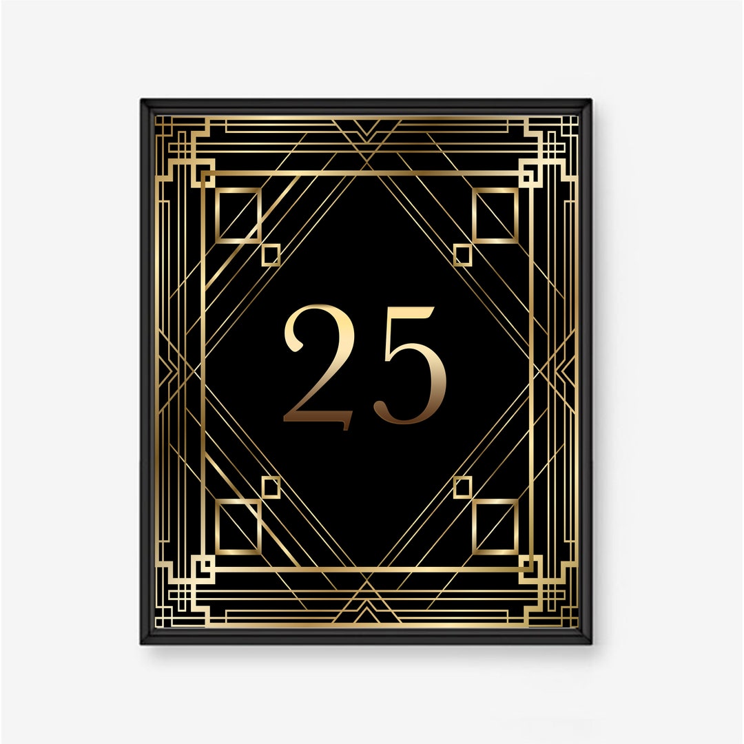 25th Birthday Poster 25th Birthday Sign 25th Birthday Decor - Etsy