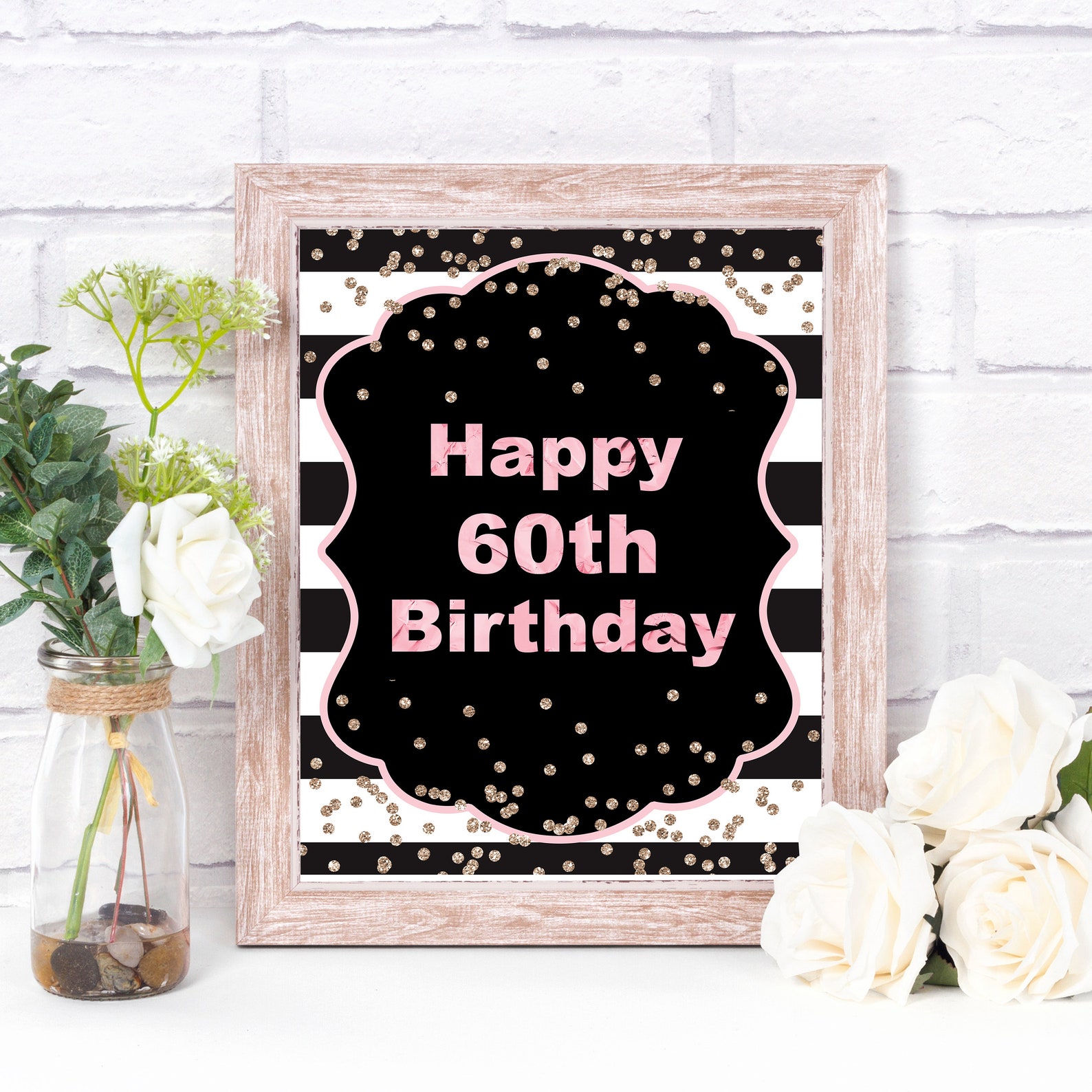 60th Birthday Decor 60th Birthday Poster 60th Birthday - Etsy Canada