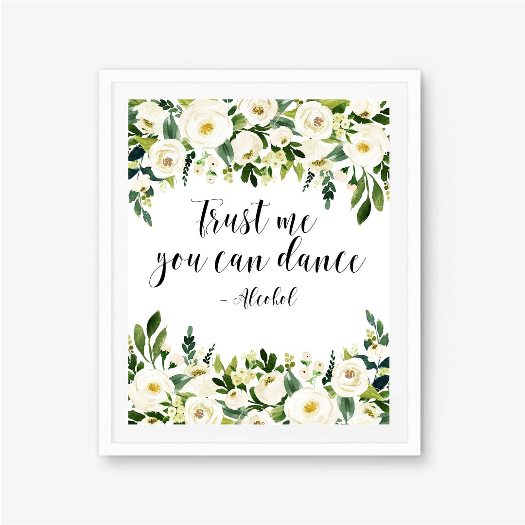 You Can Dance Trust Me You Can You Can Dance Sign You Can - Etsy