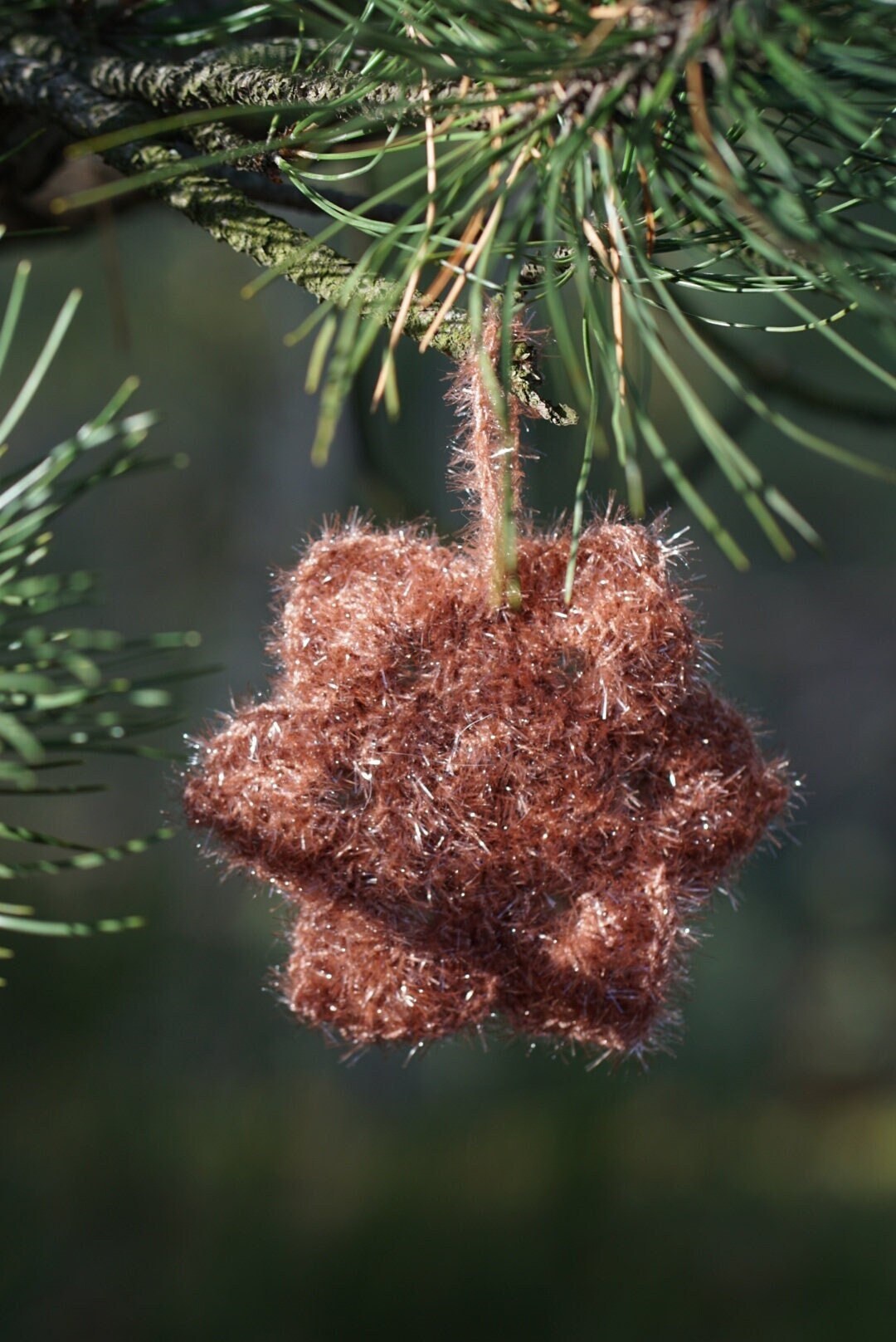 Small Brown Crochet Star Sponge - Etsy