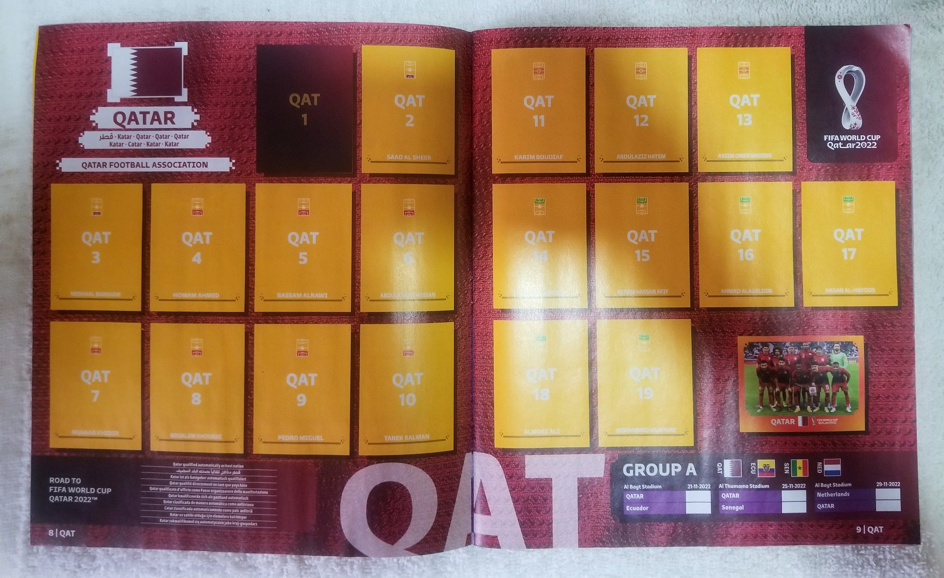 Panini FIFA World Cup 2022 Qatar Soft Cover Album ONLY!!! Orange ...