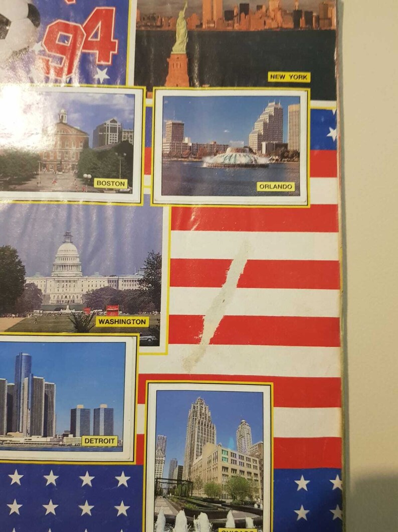 RARE Panini WORLD CUP Usa 1994 Official Album Incomplete-1 Sticker ...