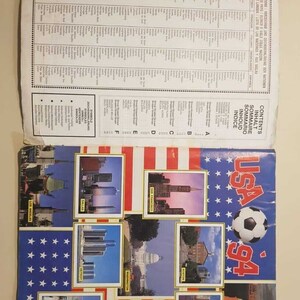 RARE Panini WORLD CUP Usa 1994 Official Album Incomplete-1 Sticker ...
