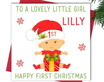 First christmas card | Etsy