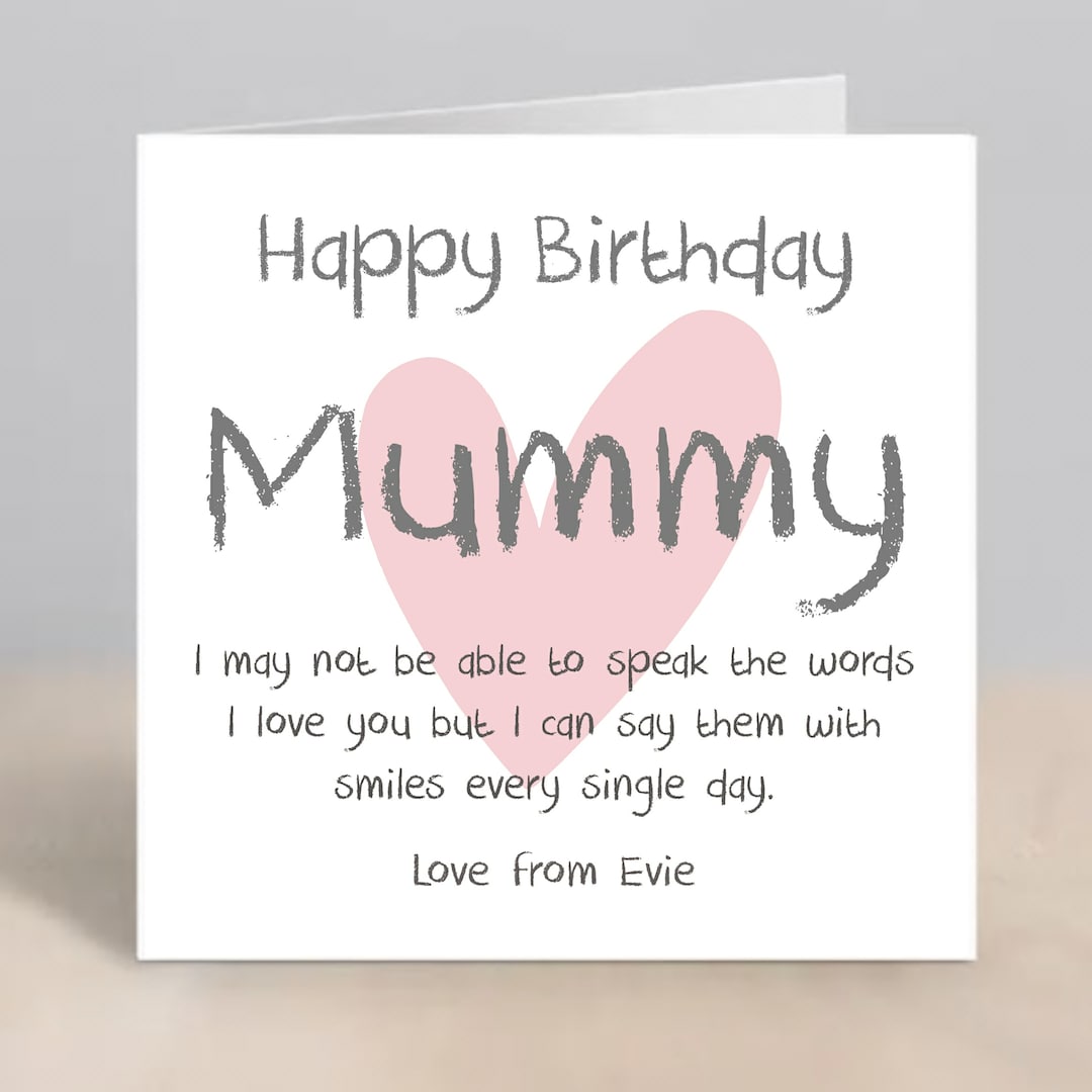 Mummy Birthday Card Happy Birthday Mammy Mam Mum Mummy Mama Mom Mommy ...