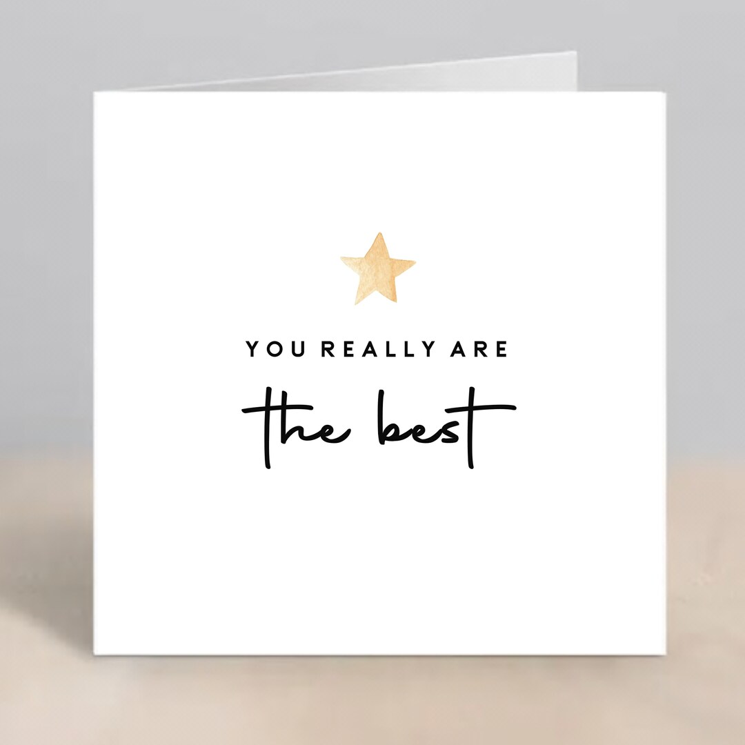 Good Luck Card Congratulations Card Thank You Card Special Friend Card ...