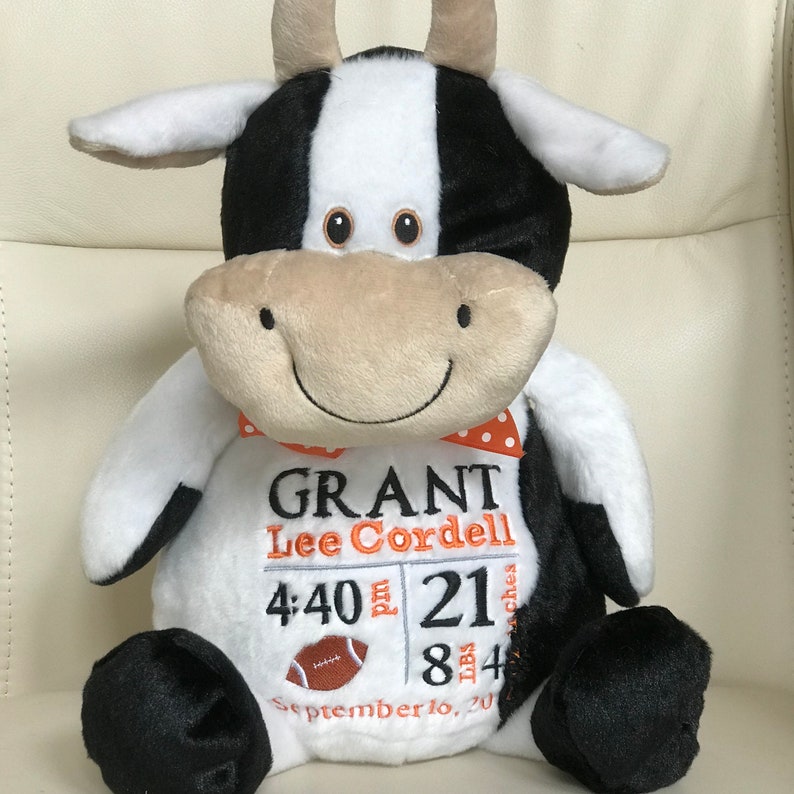Personalized Stuffed Animal, Personalized Cow, Personalized Baby Gifts ...