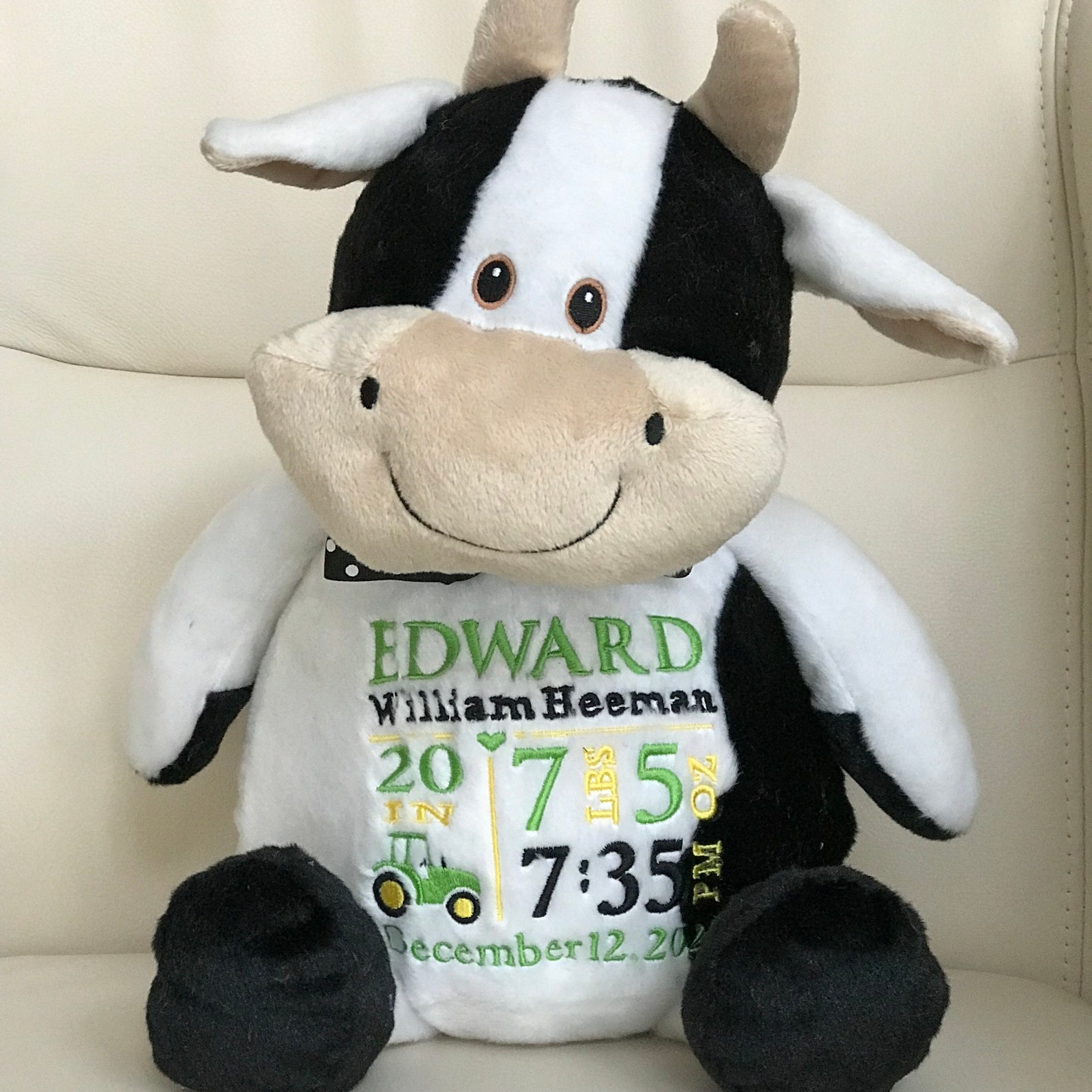 Personalized Stuffed Animal, Personalized Cow, Personalized Baby Gifts ...