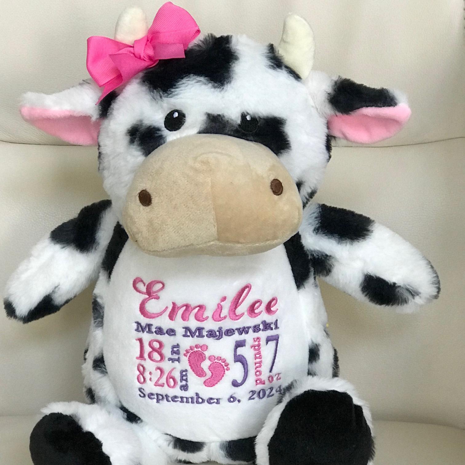 Personalized Stuffed Animal, Personalized Cow, Personalized Baby Gifts ...