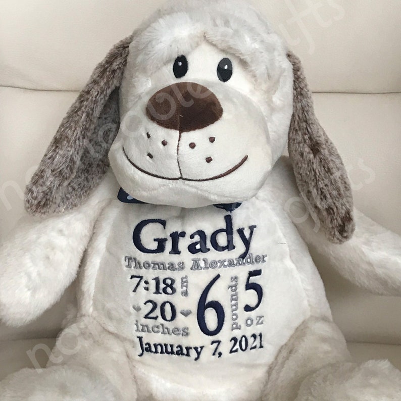Personalized Stuffed Animal Personalized Baby Gift Dog | Etsy
