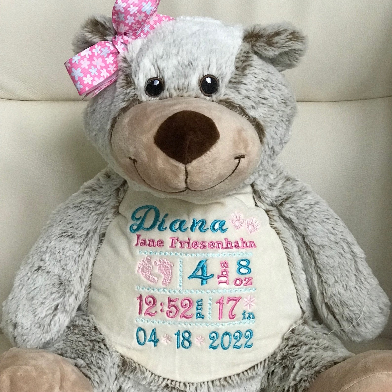 Personalized Stuffed Animal, Personalized Teddy Bear, Personalized Baby ...